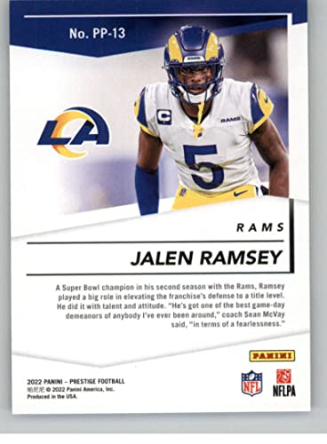 2022 Panini Prestige Prestigious Pros #13 Jalen Ramsey Los Angeles Rams NFL Football Trading Card