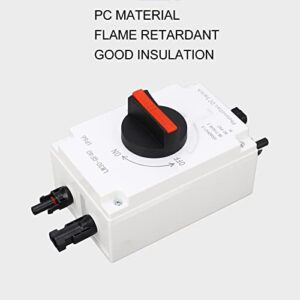 1500V 32A Photovoltaic DC Isolator Solar Switch, IP66 Waterproof Isolation PV Disconnect, for Off Grid On Grid Solar Systems, Solar Power System RV, Boat Basic