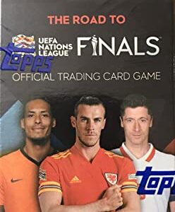 2022 Topps Match Attax Soccer Road to Nations League Finals HUGE 24 Pack Booster Pack Box with 240 Cards Total with Chance for Green, Purple and Crystal Parallels