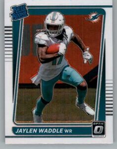 2021 donruss optic #208 jaylen waddle miami dolphins (rc - rookie card) nm-mt nfl football rated rookies