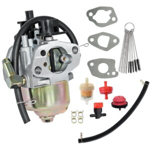 rebuiman carburetor fit for huayi 170sd 175sc snowblower engine, for troy-bilt storm 2410 208cc 24" 2-stage snowblower replaces# 951-15236