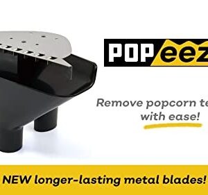 Popeeze PRO popcorn ceiling scraper tool with NEW METAL BLADE - Shop Vacuum attachment for removal and repair of acoustic texture ceiling - Remover of ceiling texture without bag or mess