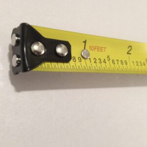 Aldrich Engineer Tape Measure, Decimal inch, Steel, 120 in, (10 ft but no feet on Tape), Numbered Tenths of an inch Between The inches, can Measure to Hundredth of an inch