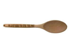 stir the pot engraved wooden spoon/kitchen puns/kitchen spoon/stirring spoon/funny spoon/shit stirrer/gift for mom/chef gift