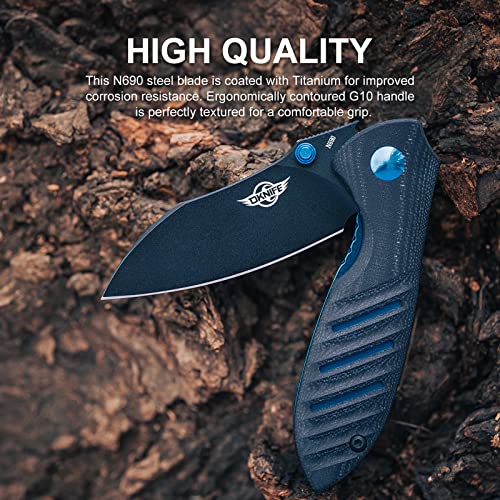 OKNIFE Mini Drever Folding Pocket Knife bundles with Mini Chital Folding Pocket Knife