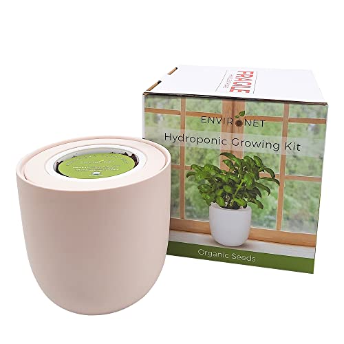 Environet Hydroponic Herb Growing Kit, Self-Watering Kitchen Herb Garden Starter Kit with Organic Seeds (Lavender)