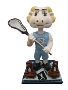 north carolina unc 2016 men's womens lacrosse dual championships bobblehead ncaa