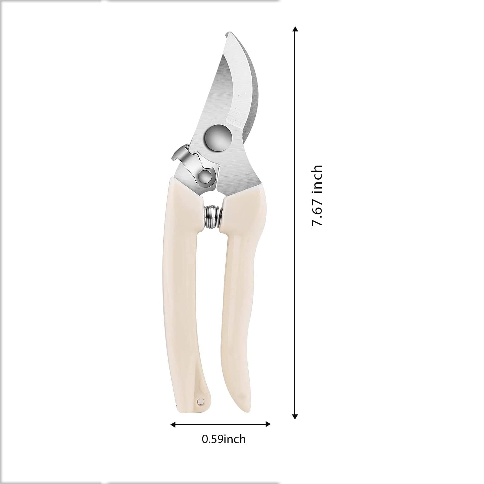 Curve Gardening Scissor with Sharp Stainless Steel Blade Garden Shears for Cutting Flowers Trimming Plants of Yard Florist Flower Rose Herb Hedge Bonsai and Fruits Picking