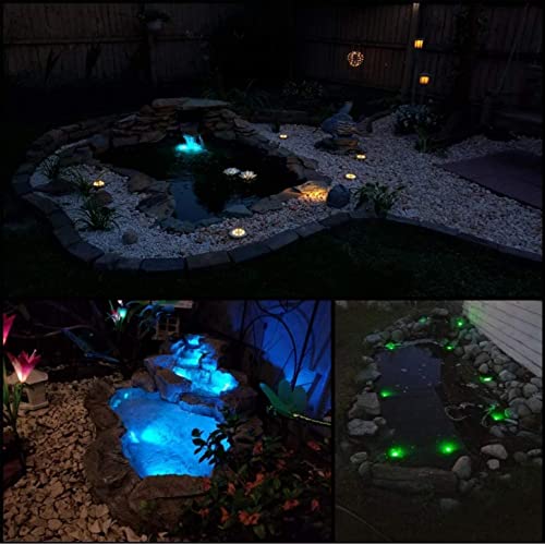 TTKTK Mini Submersible LED Pool Lights with Remote, 16 Colors Changing Underwater Lights Battery Operated, IP68 Waterproof Hot Tub Lights for Fountain Pool Christmas Party-10 Pack