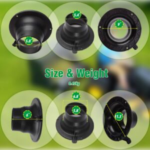 Lawn Vac Parts, Lawn Vacuum Parts, Leaf Vacuum Hose Adapter & Replacement Parts for Agri Fab, 1 Pack, Black