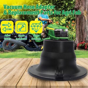 Lawn Vac Parts, Lawn Vacuum Parts, Leaf Vacuum Hose Adapter & Replacement Parts for Agri Fab, 1 Pack, Black