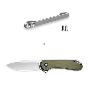 civivi elementum bundled titanium pocket clip