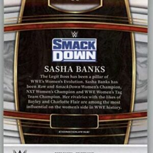 2022 Panini Select WWE #86 Sasha Banks Concourse SmackDown Wrestling Trading Card