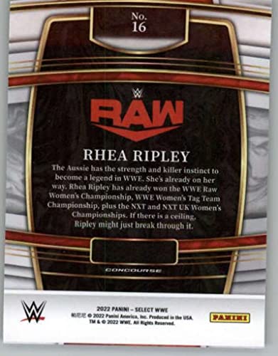 2022 Panini Select WWE #16 Rhea Ripley Concourse Raw Wrestling Trading Card