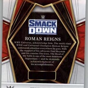 2022 Panini Select WWE #160 Roman Reigns Premier Level SmackDown Wrestling Trading Card