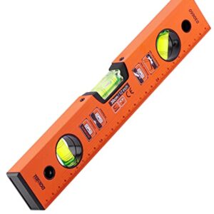 DOWELL 12 Inch Magnetic Spirit Level with Metric Scale, 3 Different Bubbles-45°/90°/180°HY030660