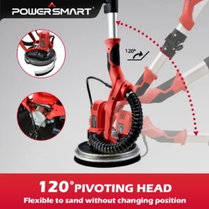 PowerSmart Electric Drywall Sander with Vacuum 7.2A, LED Light, 6 PCS Sanding Discs (PS4001)