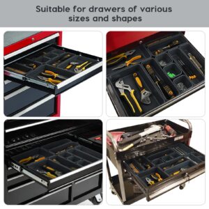 40-Pack Tool Box Organizer, Tool Drawer Organizers for Rolling Tool Drawers, Workbench and Cabinets, Tray Dividers Set for Toolbox Organization and Storage