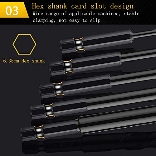 Mgtgbao 8PC Concrete Drill Bit Set，10pc 3mmMasonry Drill Bits for Tile,Brick, Plastic and Wood,Tungsten Carbide Tip Best for Wall Mirror and Ceramic Tile on Concrete and Brick Wall