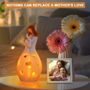 Gifts for Mom Christmas Unique from Daughter, Mother's Day Birthday, Mom Ideas, Candle Holder W/Flickering Led Flameless Candle