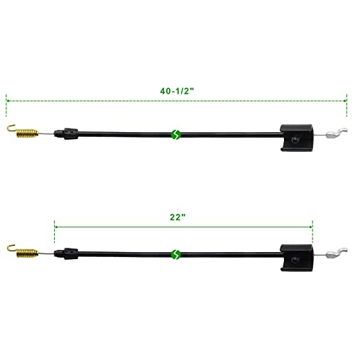 DEHOMKUS 2-Pcs 946-04237 Clutch Cable for Troy Bilt Craftsman Huskee MTD Snow Blowers - 746-04237 Replacement Cable Snowthrowers(2-Packs)