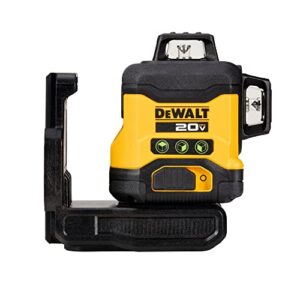 dewalt 20v max laser level, cross line laser, 3x360, green, bare tool only (dcle34031b),black