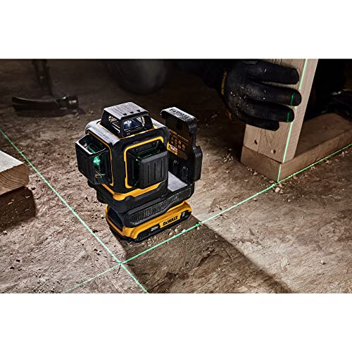 DEWALT 20V MAX Laser Level, Cross Line Laser, 3X360, Green, Bare Tool Only (DCLE34031B),Black