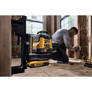 DEWALT 20V MAX Laser Level, Cross Line Laser, 3X360, Green, Bare Tool Only (DCLE34031B),Black