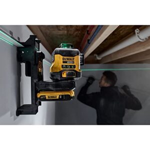 DEWALT 20V MAX Laser Level, Cross Line Laser, 3X360, Green, Bare Tool Only (DCLE34031B),Black