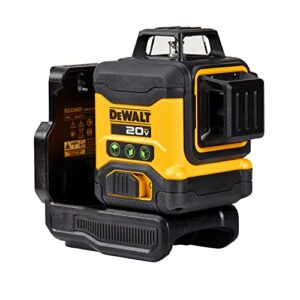 DEWALT 20V MAX Laser Level, Cross Line Laser, 3X360, Green, Bare Tool Only (DCLE34031B),Black