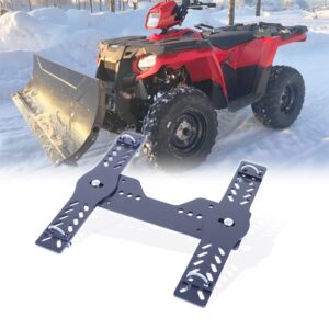 elitewill universal atv snow plow mount bracket with black powder coating replace oem #105745 & #10-5745