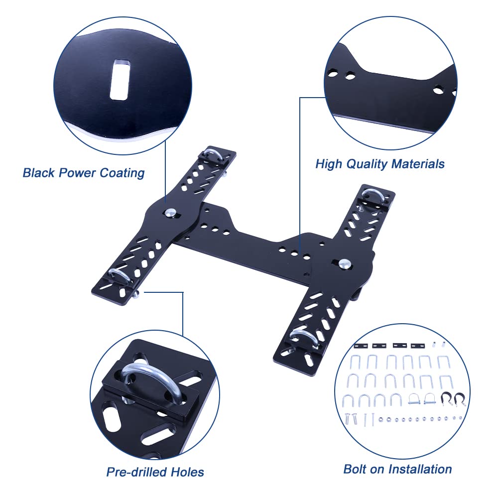 ELITEWILL Universal ATV Snow Plow Mount Bracket with Black Powder Coating Replace OEM #105745 & #10-5745