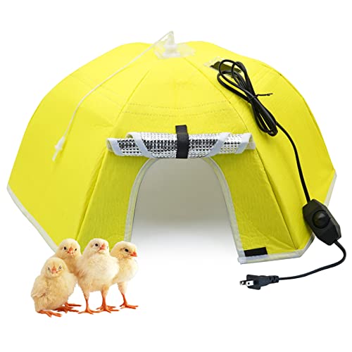 KHEARPSL Chick Brooder Heating Plate Chicken Coop Heater Chick Incubator Breeding Umbrella Poultry Brooder for Chick Duckling Quail Goose Bird Hatchling