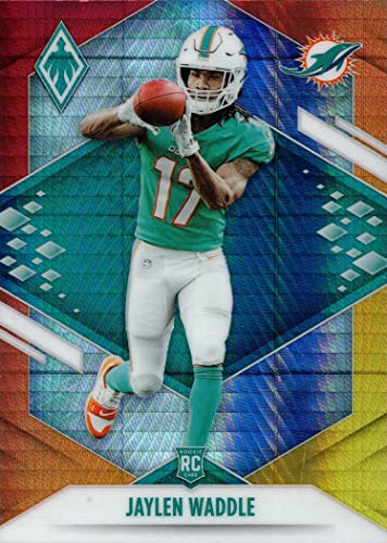 2021 Panini Phoenix Fire Burst Football #106 Jaylen Waddle Rookie Card