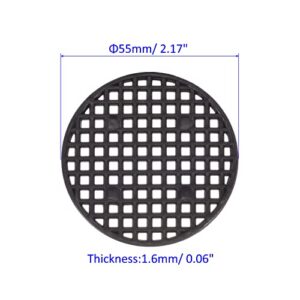 M METERXITY 30 Pack Plant Pot Hole Mesh Pads - Round Rigid Bonsai Flowerpot Drainage Grid Screen Apply to Outdoor/Garden (5.5cm/2 Inch, Black)