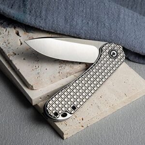 CIVIVI Elementum 6AL4V Titanium Handle Scales Compatible with Elementum C907 Pocket Knife C18062AD-2