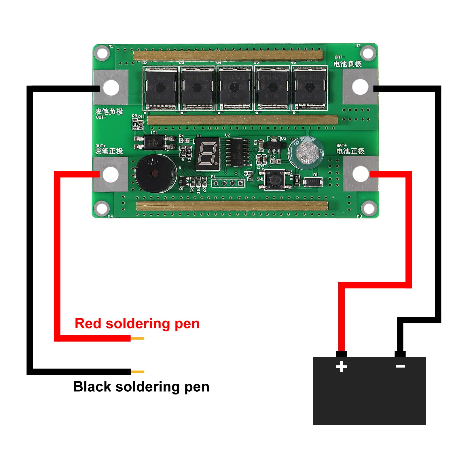 Battery Energy Storage Spot Welding Machine Welding Equipment Spot Welders DIY Small PCB Circuit Board for 18650 26650 Battery