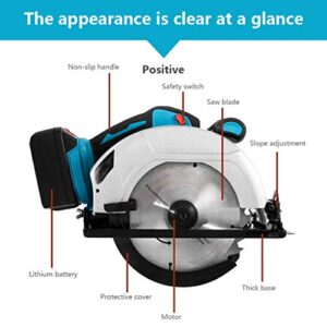 Amikadom #0BfN7w 20V 7 1/4 Inch Circular Saw with Battery