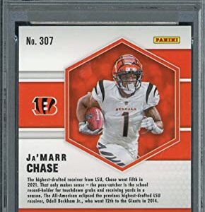 Ja'Marr Chase 2021 Panini Mosaic Football Rookie Card RC #307 Graded PSA 10