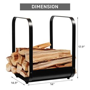 Lifeety 18 Inch Firewood Rack Small Indoor/Outdoor Log Holder Wood Storage