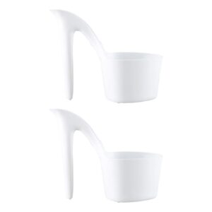 bothyi flower pot high heel shaped home decor lady shoe shape indoor outdoor table ornaments planter nursery pot flower pots lightweight bonsai pot, white