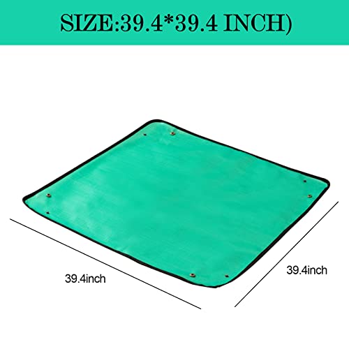 NAOKBOEE 39.4" x 39.4" Plant Repotting Mat, Waterproof Portable Gardening Mat for Indoor Outdoor Plant Transplanting, Thicken PE Mat Transplanting Mat