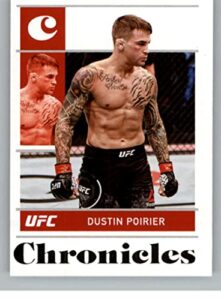 2022 panini chronicles ufc #23 dustin poirier lightweight chronicles official mma trading card in raw (nm or better) condition