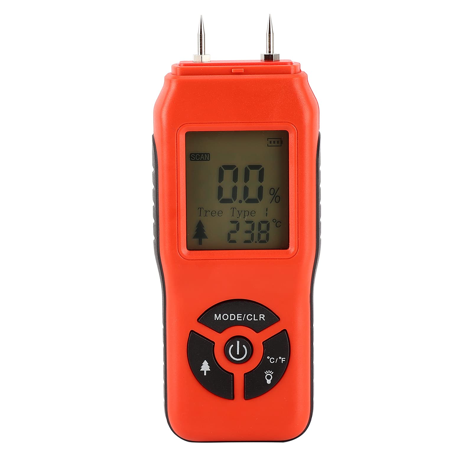 Digital Moisture Detector, Backlit LCD Display Wood Moisture Meter for Drywall and Wood for Carpenters and Homeowners for Wood Building Material