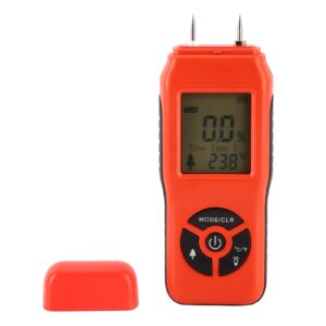 Digital Moisture Detector, Backlit LCD Display Wood Moisture Meter for Drywall and Wood for Carpenters and Homeowners for Wood Building Material