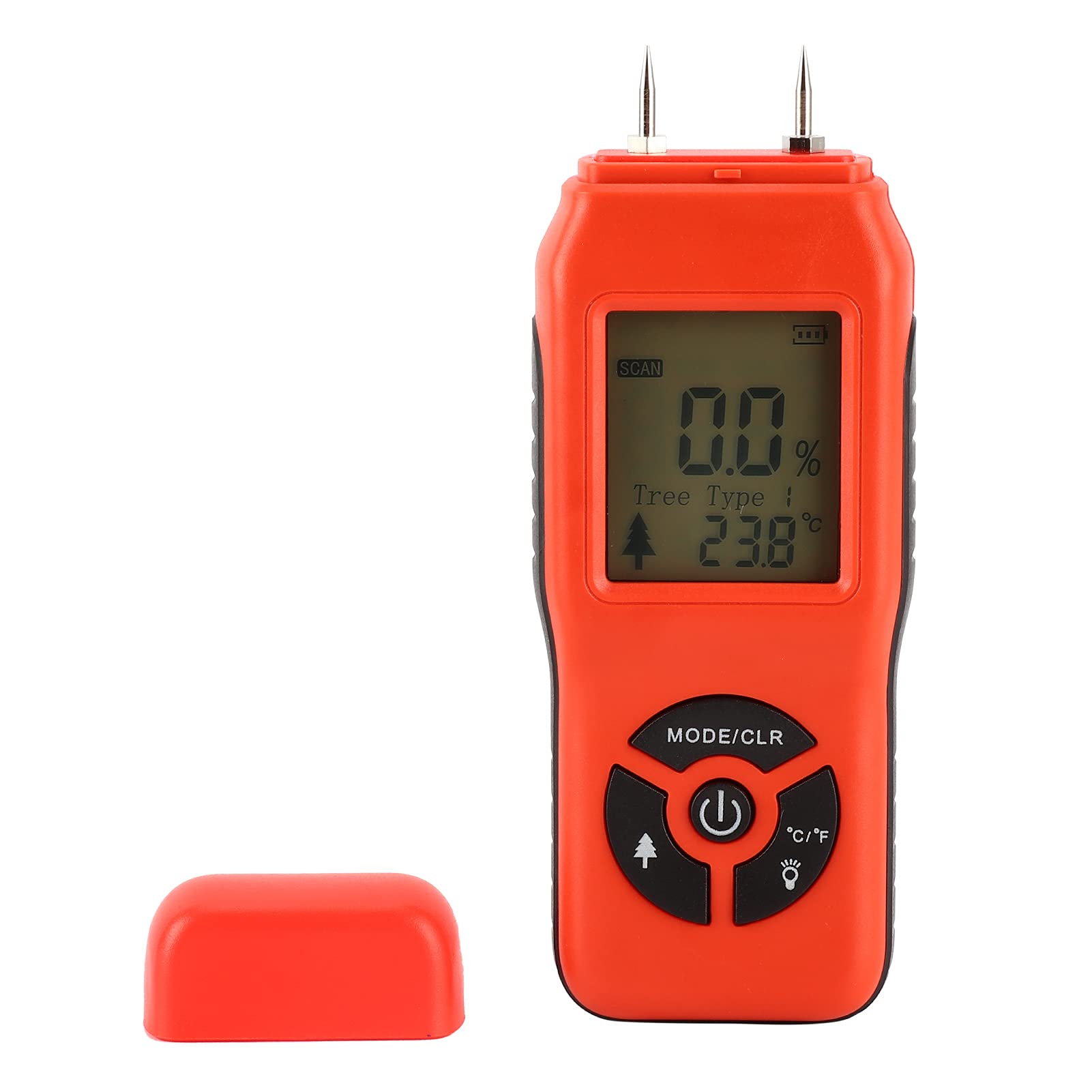 Digital Moisture Detector, Backlit LCD Display Wood Moisture Meter for Drywall and Wood for Carpenters and Homeowners for Wood Building Material