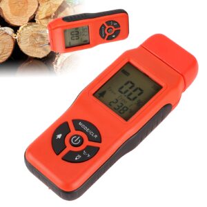 Digital Moisture Detector, Backlit LCD Display Wood Moisture Meter for Drywall and Wood for Carpenters and Homeowners for Wood Building Material