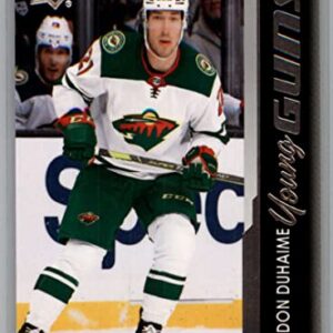 2021-22 Upper Deck #474 Brandon Duhaime Young Gun RC Rookie Minnesota Wild Series 2 NHL Hockey Trading Card