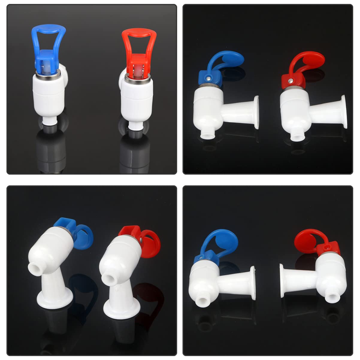 BESPORTBLE 4pcs Water Dispenser Faucet Home Water Cooler Water Cooler Faucet Beverage Lever Pour Water Cooler Spigot Replacemet Dispenser Spout Water Faucet Spigot Manual Inner Wire Plastic