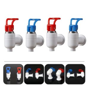 BESPORTBLE 4pcs Water Dispenser Faucet Home Water Cooler Water Cooler Faucet Beverage Lever Pour Water Cooler Spigot Replacemet Dispenser Spout Water Faucet Spigot Manual Inner Wire Plastic